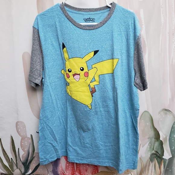 Pokemon | Shirts | Pokemon Pikachu Blue Tshirt Top | Poshmark